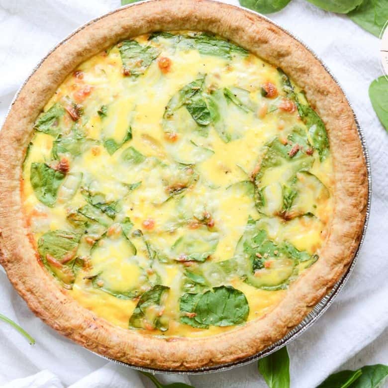 Cheesy Ham And Spinach Quiche Recipe Home Fresh Ideas