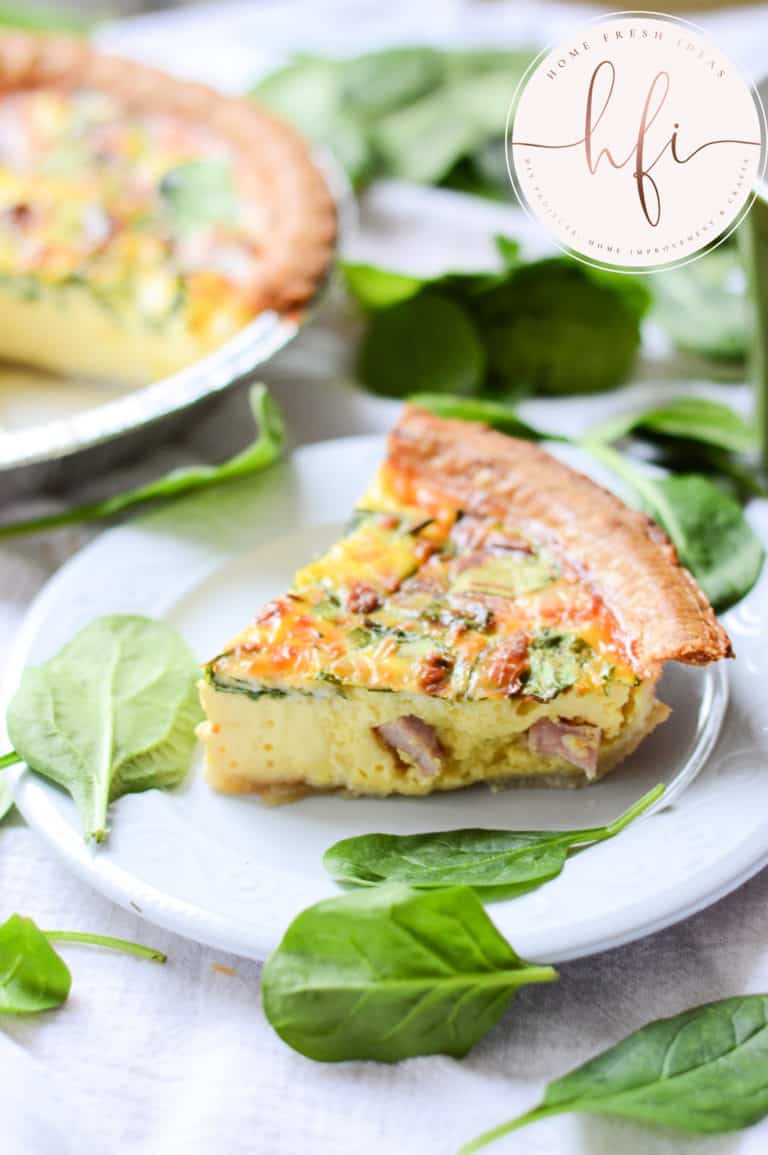 Cheesy Ham And Spinach Quiche Recipe – Home Fresh Ideas