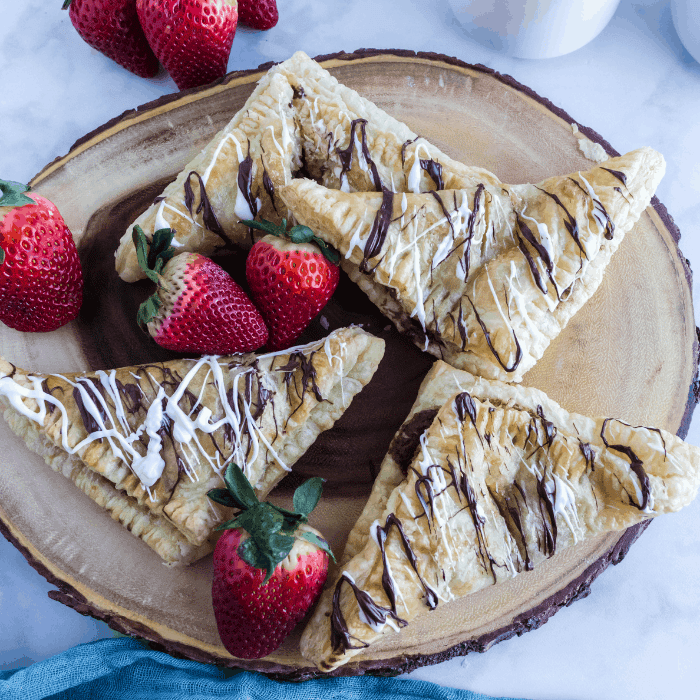 Strawberry & Nutella Stuffed Air Fryer Turnover Recipe